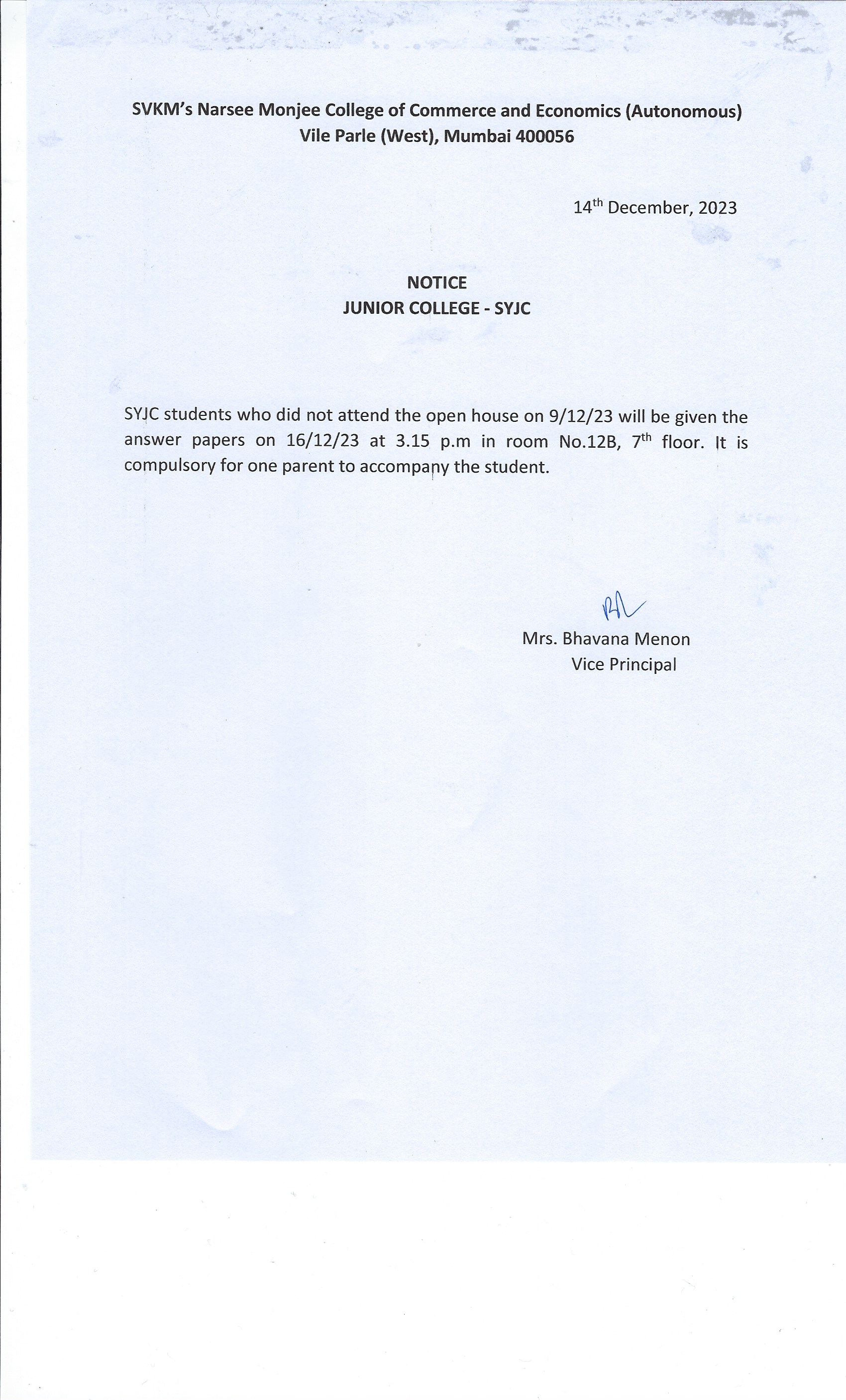 NARSEE MONJEE COLLEGE OF COMMERCE & ECONOMICS (Autonomous)